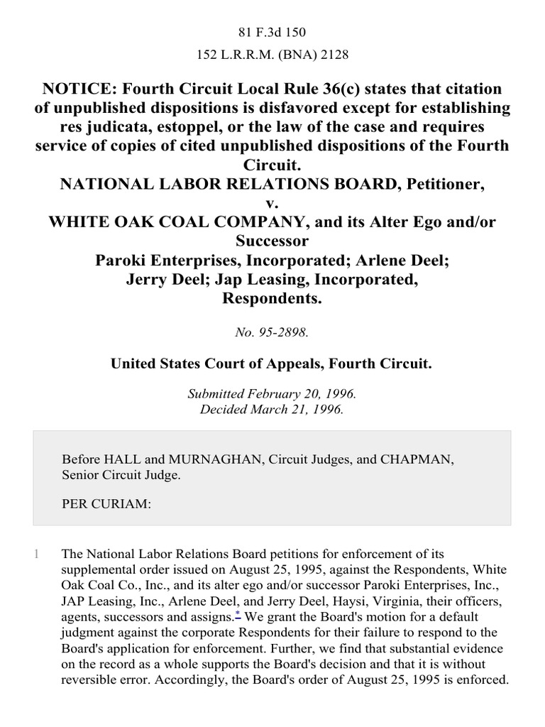 United States Court of Appeals, Fourth Circuit | PDF