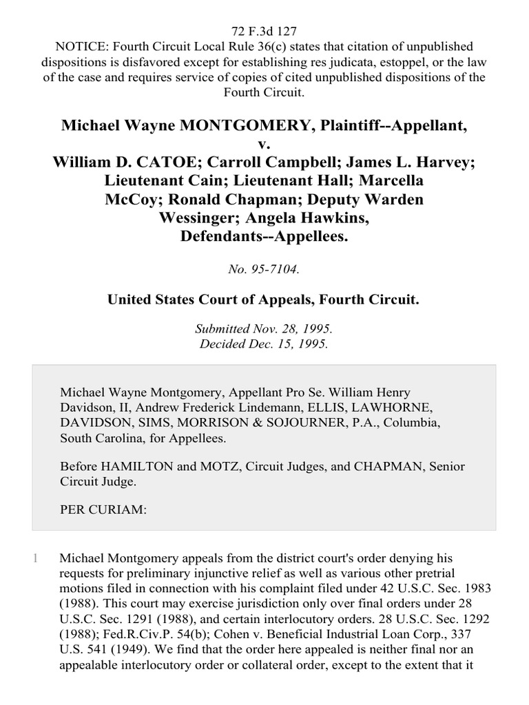United States Court of Appeals, Fourth Circuit | PDF