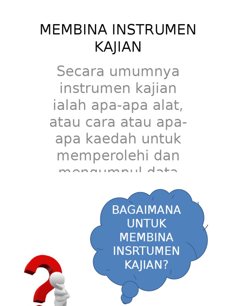 Instrumen Kajian | PDF