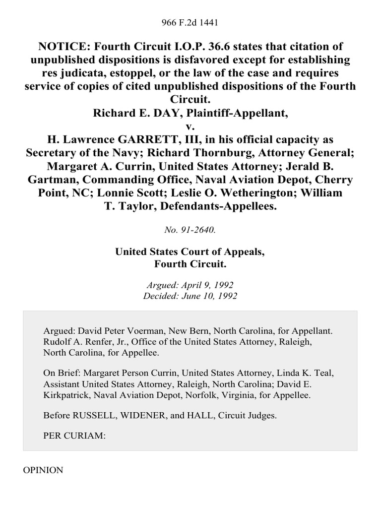 United States Court of Appeals, Fourth Circuit | PDF
