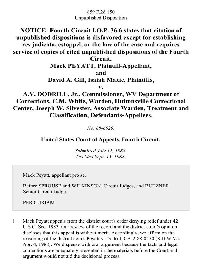 United States Court of Appeals, Fourth Circuit | PDF