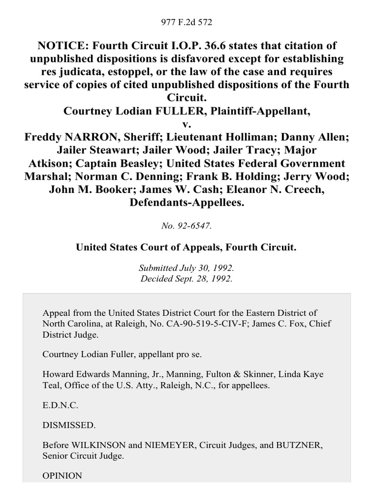 United States Court of Appeals, Fourth Circuit | PDF