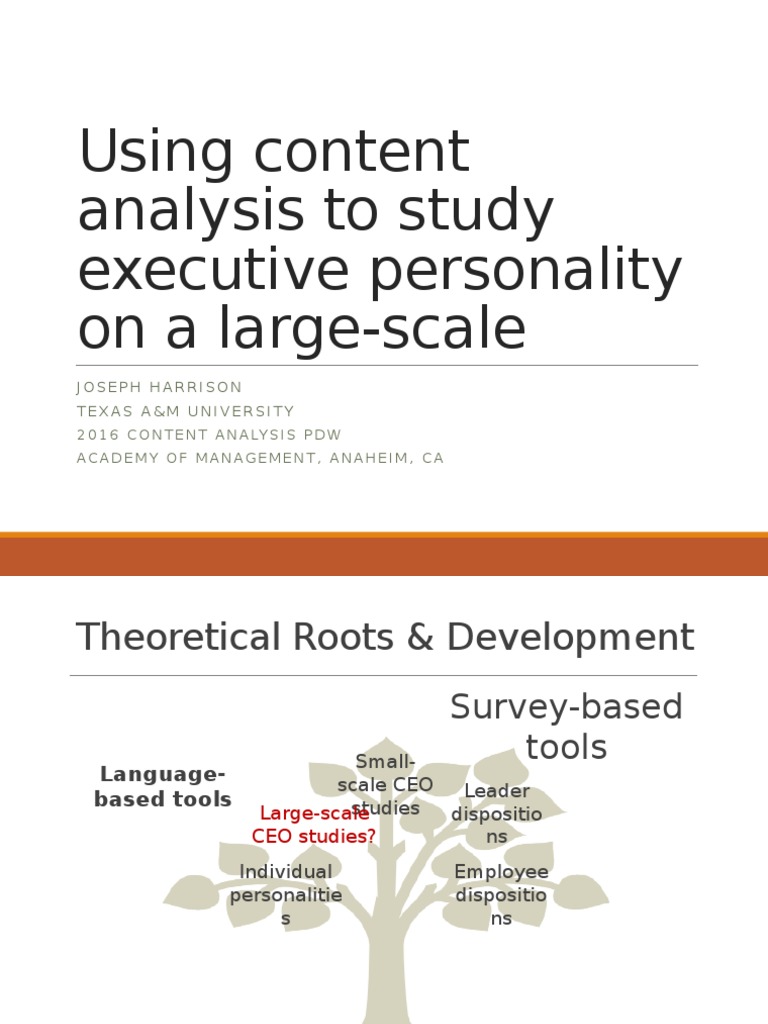 Studying Executive Personality | Validity (Statistics) | Support Vector ...