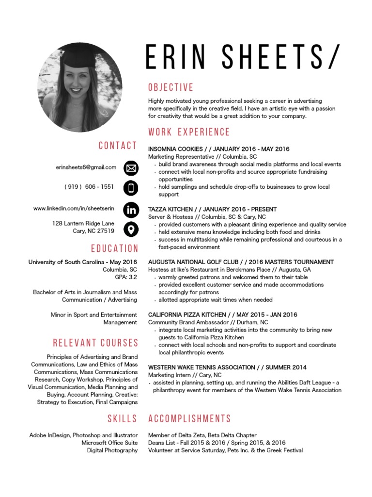 Erin Sheets Resume PDF | PDF