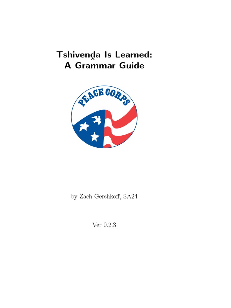 Tshivenda | PDF | Verb | English Language