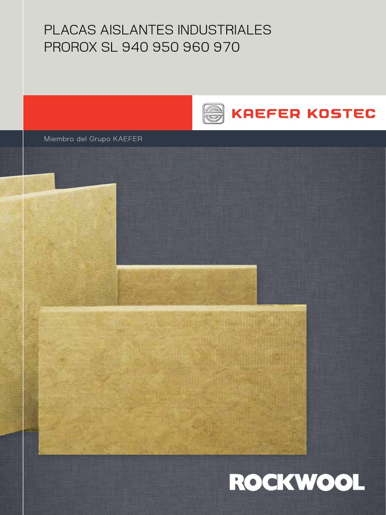 FT-Lana de Roca Rockwool | Aislamiento térmico | Acero | Prueba ...