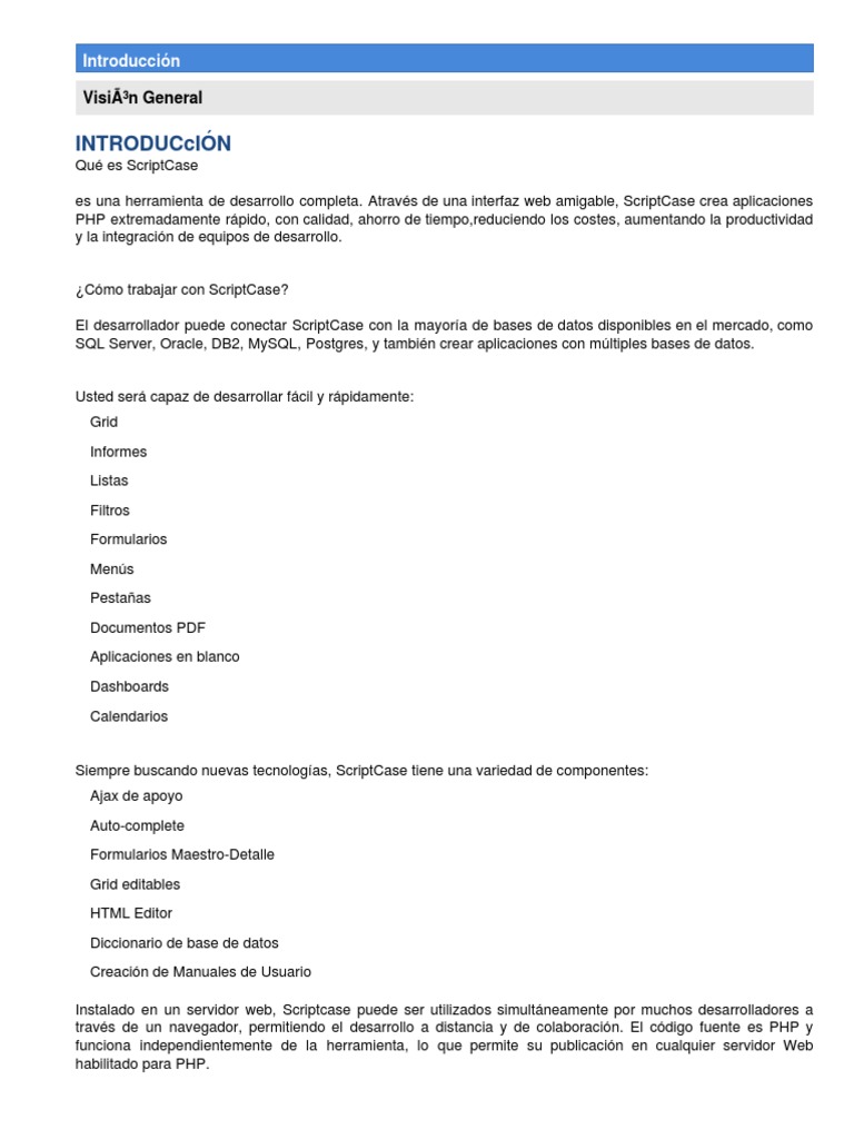 Script Case | Descargar gratis PDF | Php | Servidor HTTP Apache