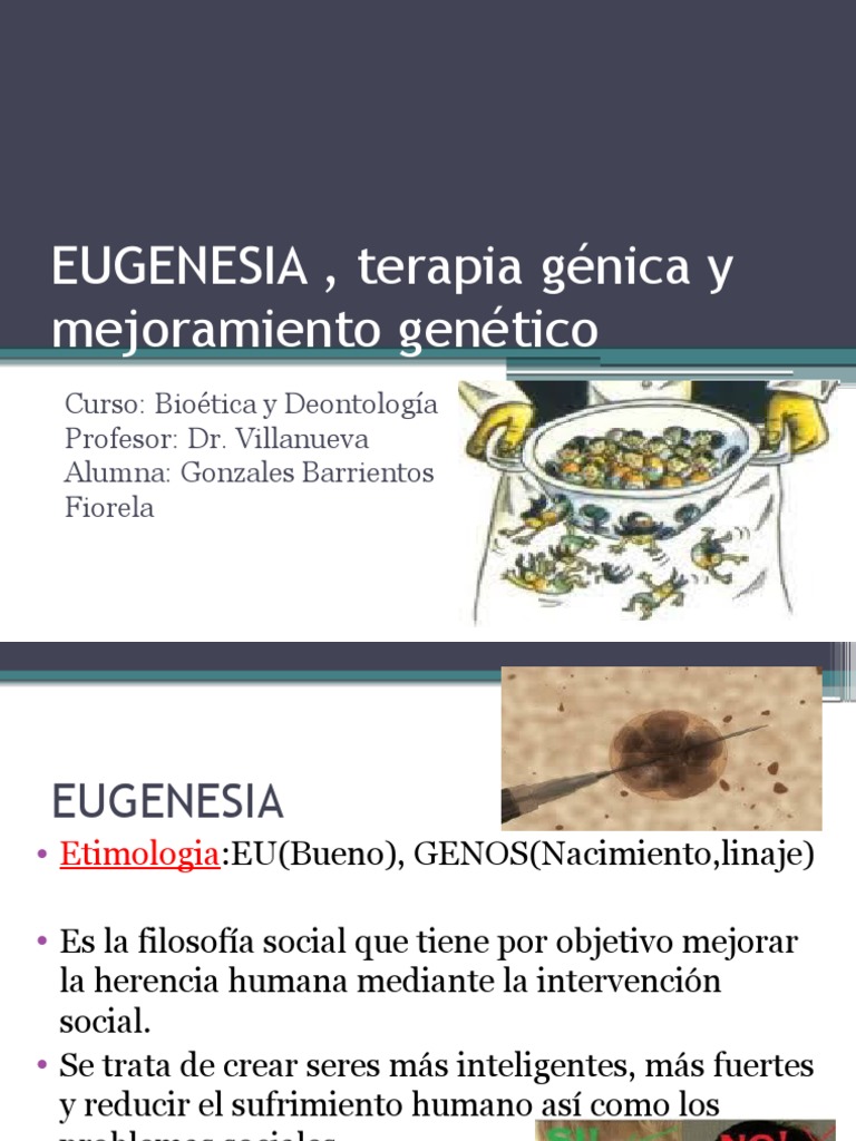 EUGENESIA , Terapia Génica y Mejoramiento Genético | Eugenesia ...