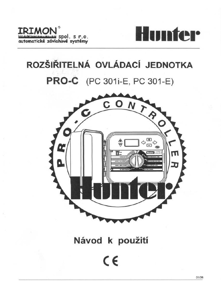 Hunter PRO-C (PC 301i-E, PC 301-E) - 2006 | PDF