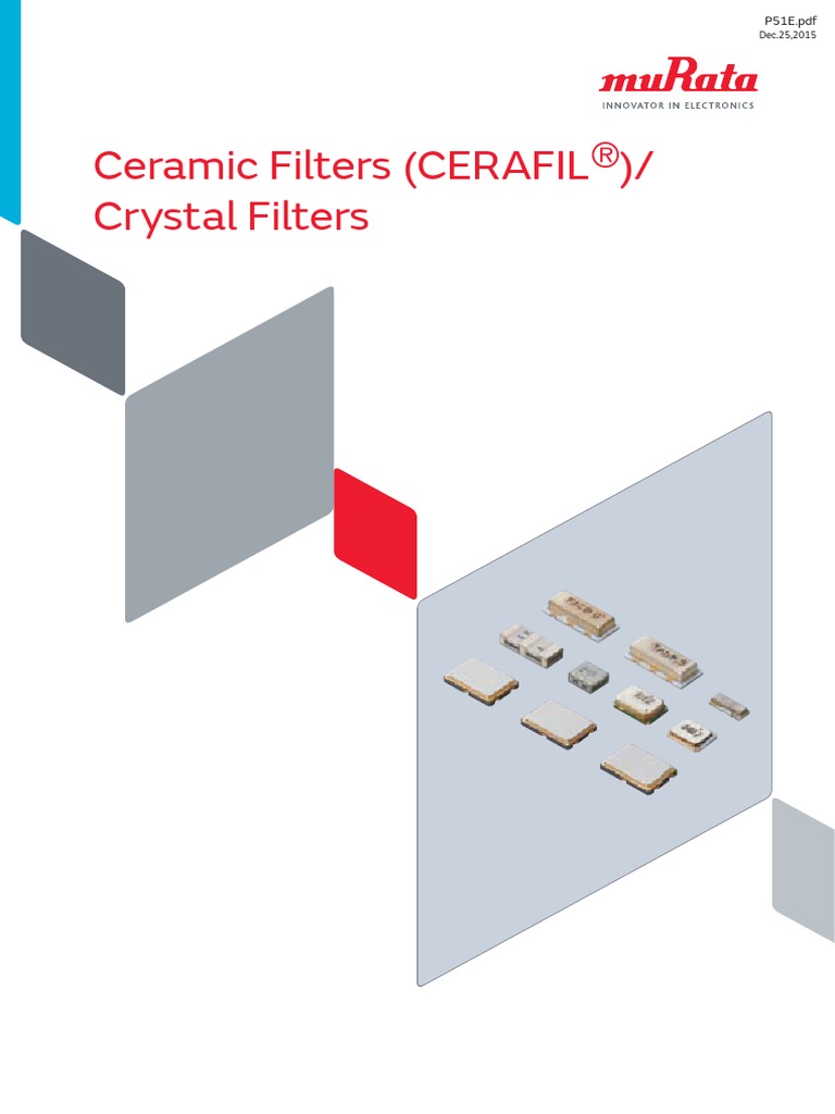 Murata Products Crystal Filters P51e | PDF | Bandwidth (Signal ...