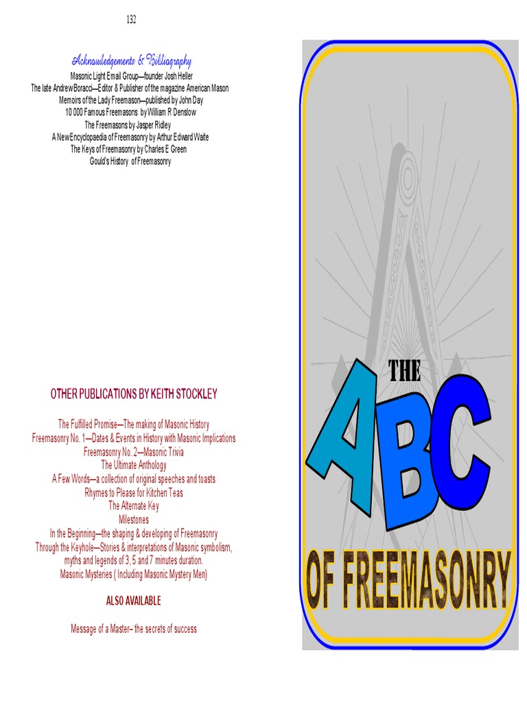 The ABC of Freemasonery - Keith Stockley | PDF | Freemasonry | Masonic ...