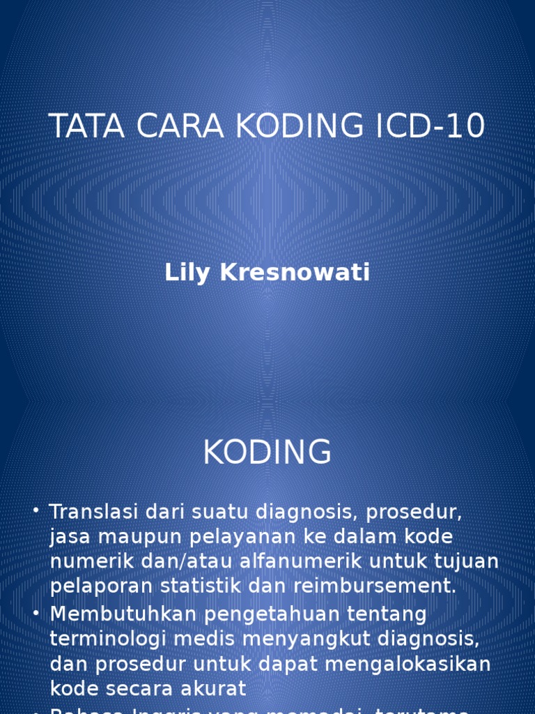Tata Cara Koding Icd-10 | PDF | Infeksi | Gagal Jantung