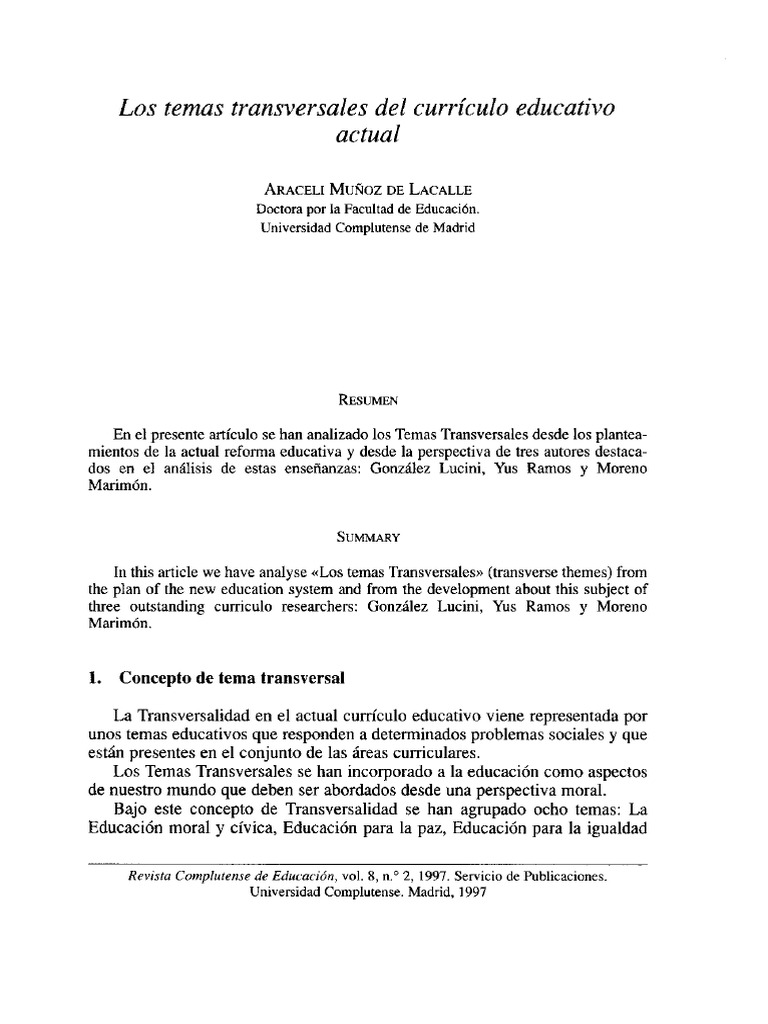 14 - Los-Temas-Transversales-Del-Currículo-Educativa-Actual PDF | PDF ...