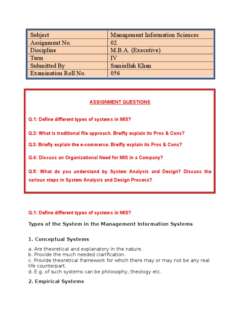 Mis - 2 | PDF | E Commerce | Management Information System