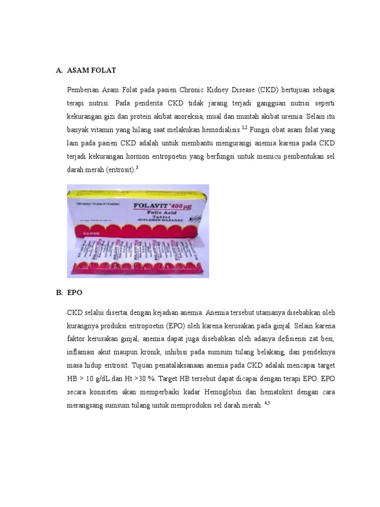 Indikasi Obat Untuk Pasien CKD | PDF