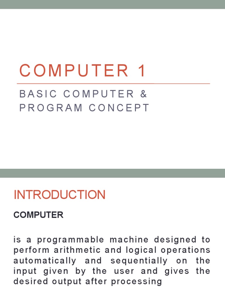 Basic Computer 1 | PDF | Computer Hardware | Operating System