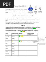 Weight and Mass Exploration Guide | PDF | Weight | Mass