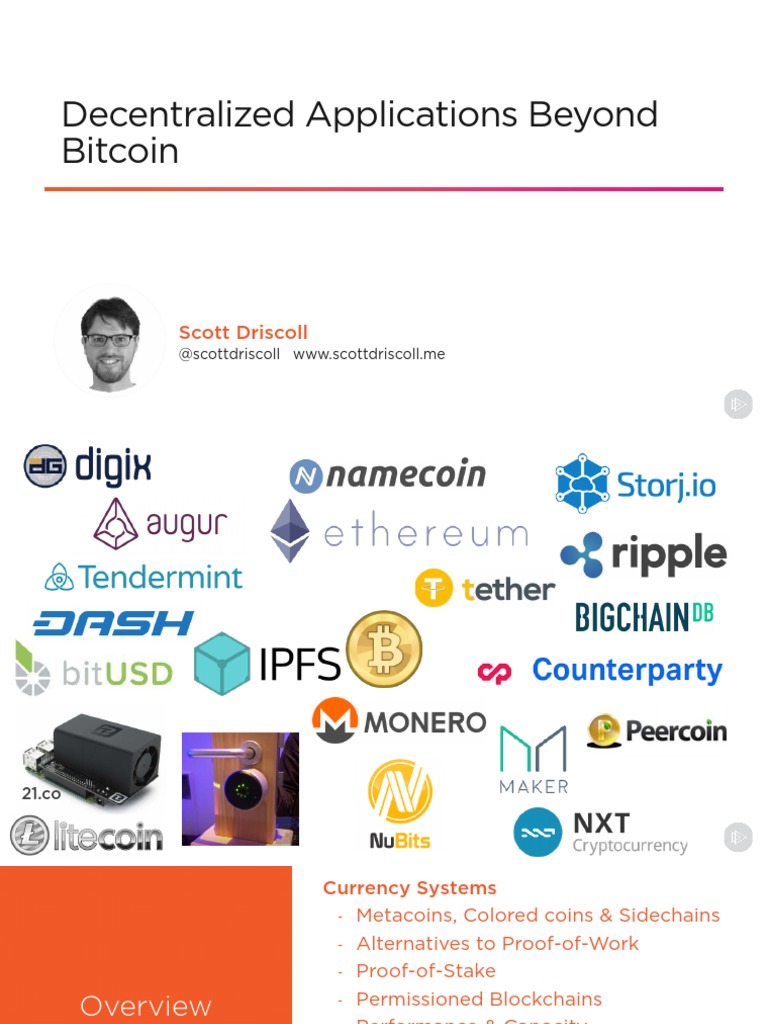 4 Bitcoin Decentralized Technology m4 Slides | PDF | Blockchain (Database) | Bitcoin