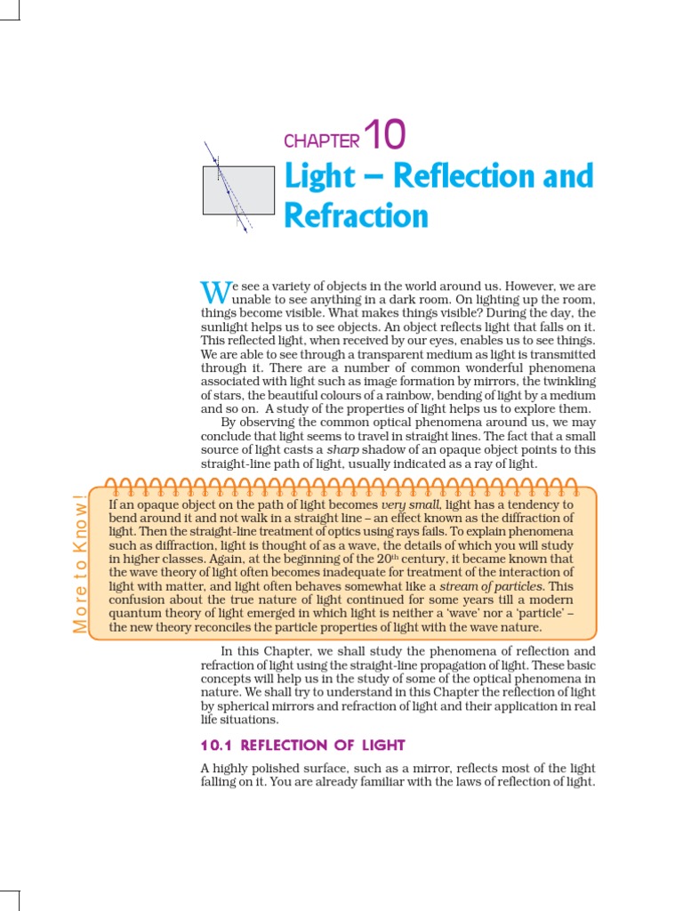 Refraction of Light | PDF | Lens (Optics) | Refraction