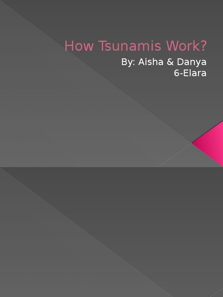 How Tsunamis Work | PDF | Tsunami | Physical Oceanography
