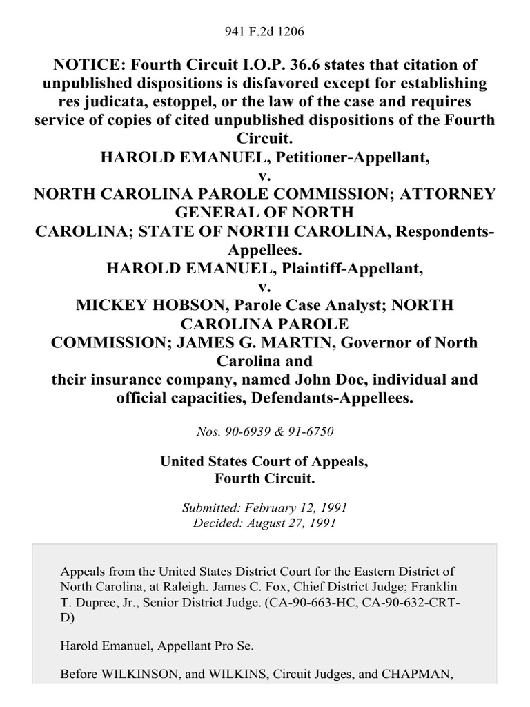 United States Court of Appeals, Fourth Circuit | PDF