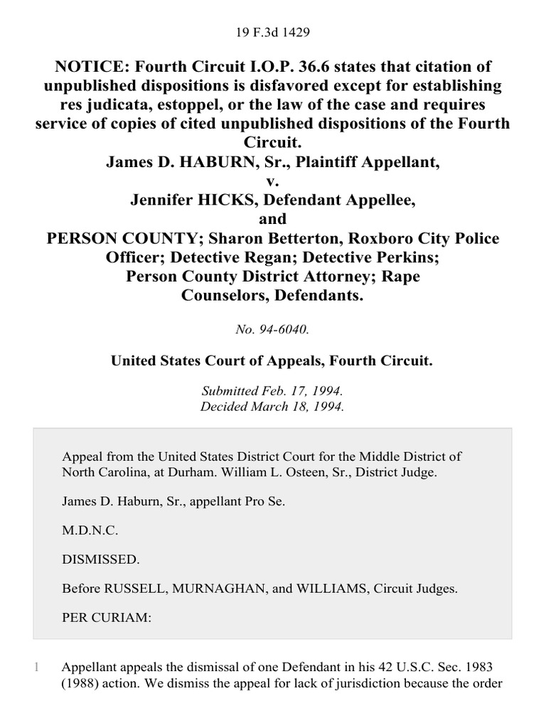United States Court of Appeals, Fourth Circuit | PDF