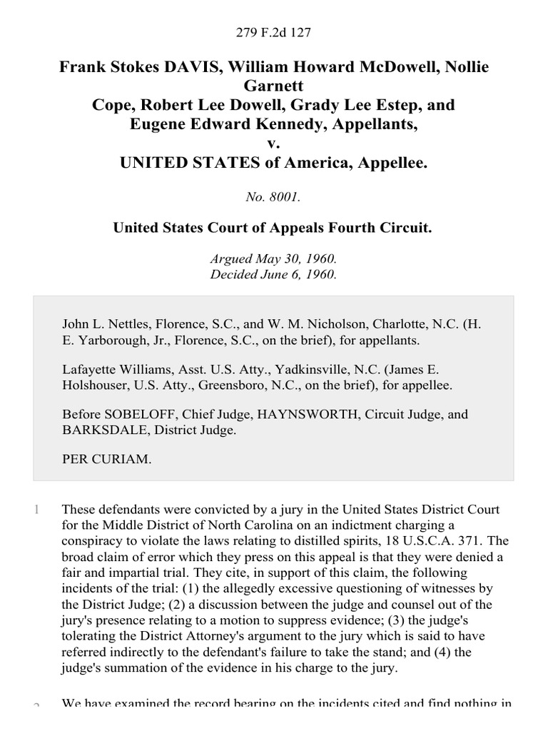 Frank Stokes Davis, William Howard McDowell Nollie Garnett Cope, Robert ...