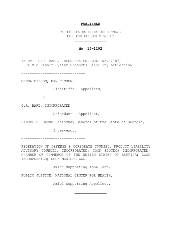 Published | PDF | Federal Food | Evidence (Law)