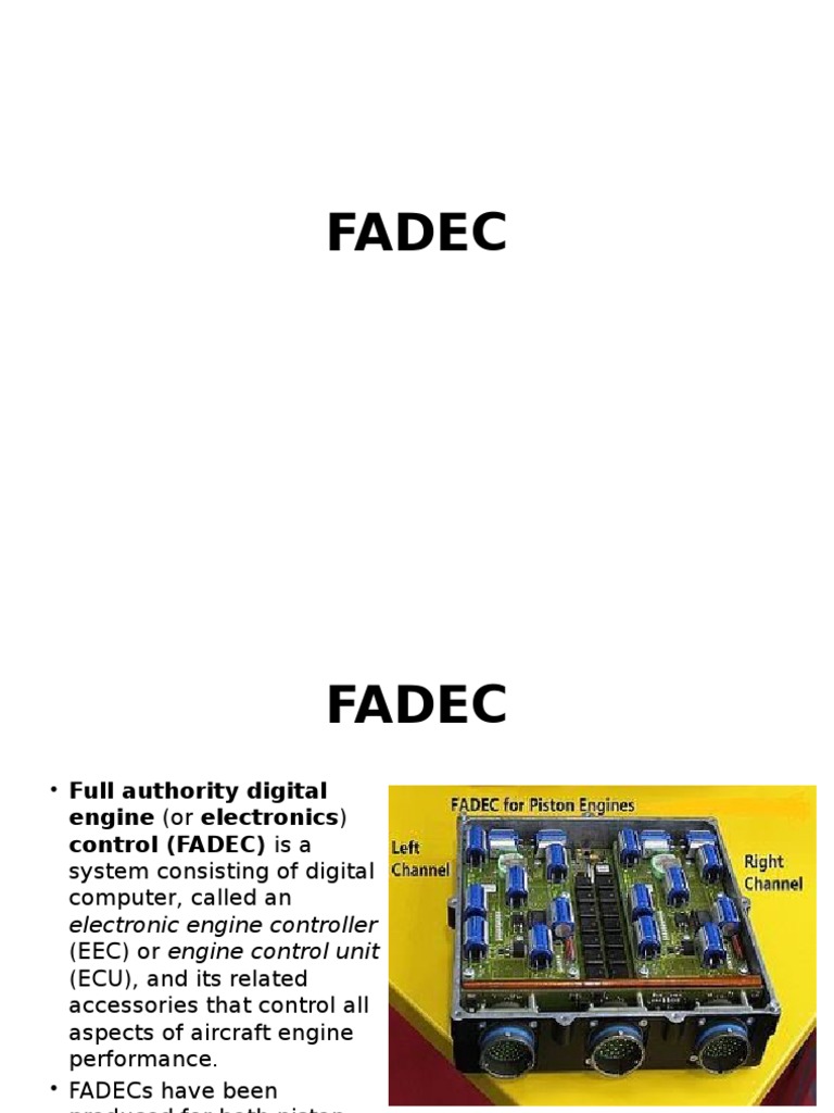 FADEC | PDF | Engines | Mechanical Engineering
