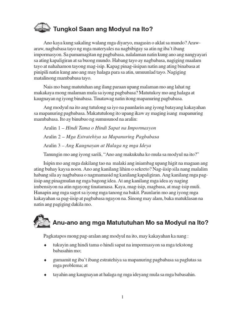Mapanuring Mambabasa Ka Ba | PDF