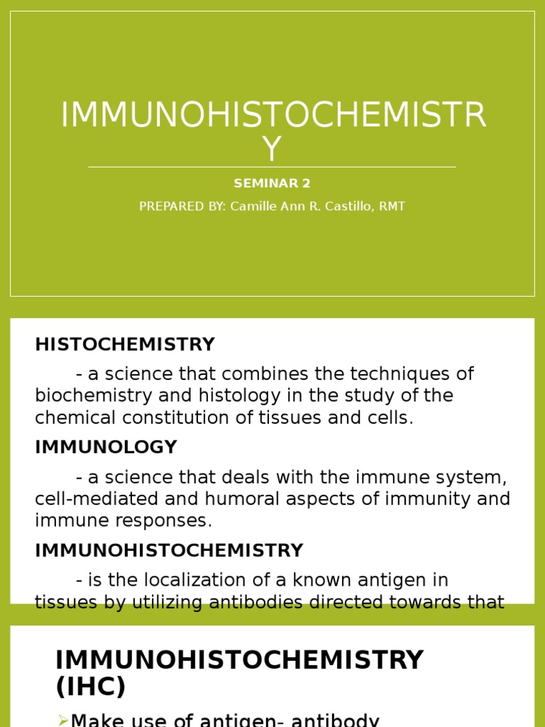 Immuno His To Chemistry | PDF | Immunohistochemistry | Antibody