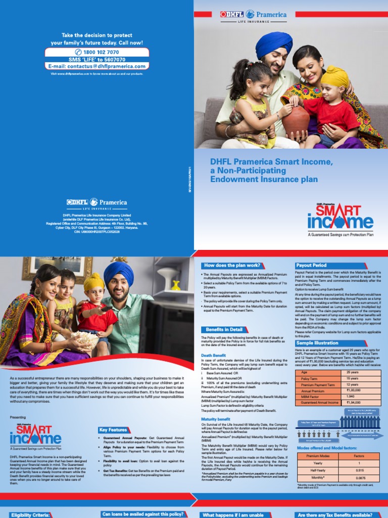 SM RT: DHFL Pramerica Smart Income, A Non-Participating Endowment ...