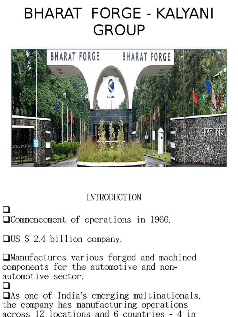 Bharat Forge Company Overview | PDF | Technology & Engineering