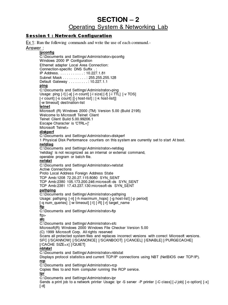 Operating System LAB RECORD | PDF | Group Policy | Domain Name System