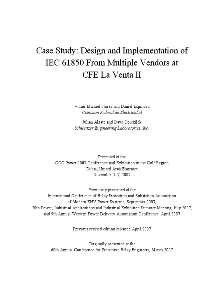 Design and Implement IEC 61850 | PDF | Scada | Electrical Substation