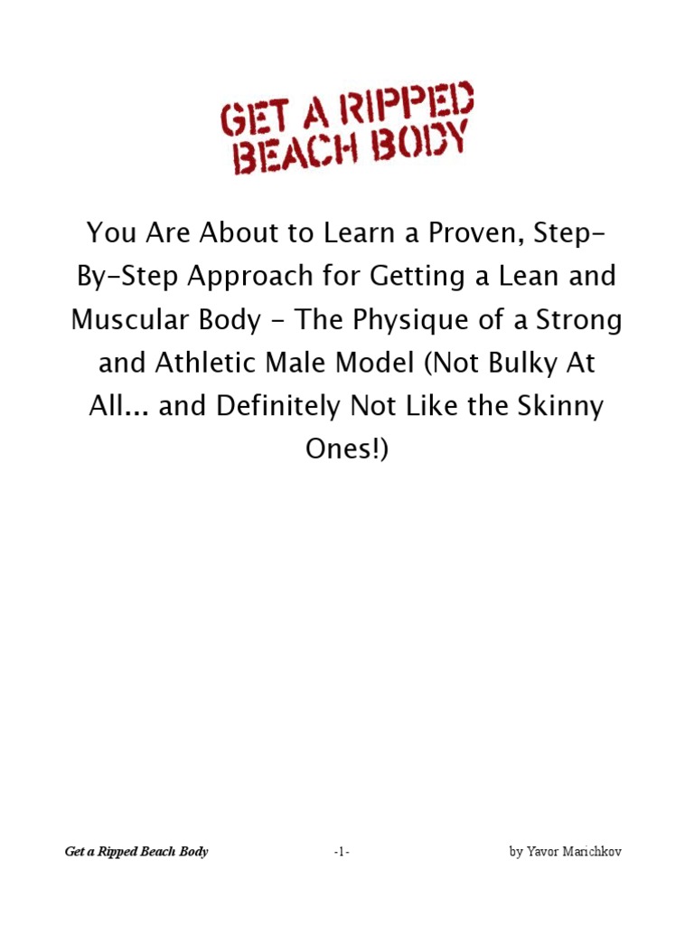 Get A Ripped Beach Body | PDF | Muscle Hypertrophy | Muscle