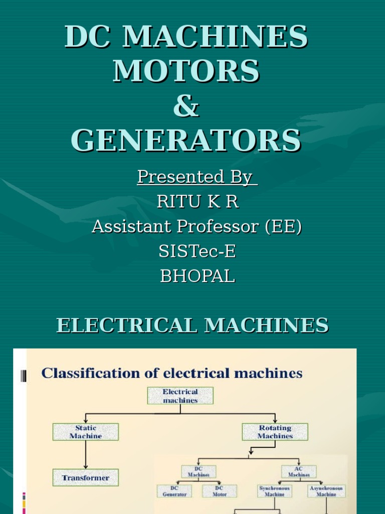 DC Machines: Motors & Generators Guide | PDF | Electromagnetic ...