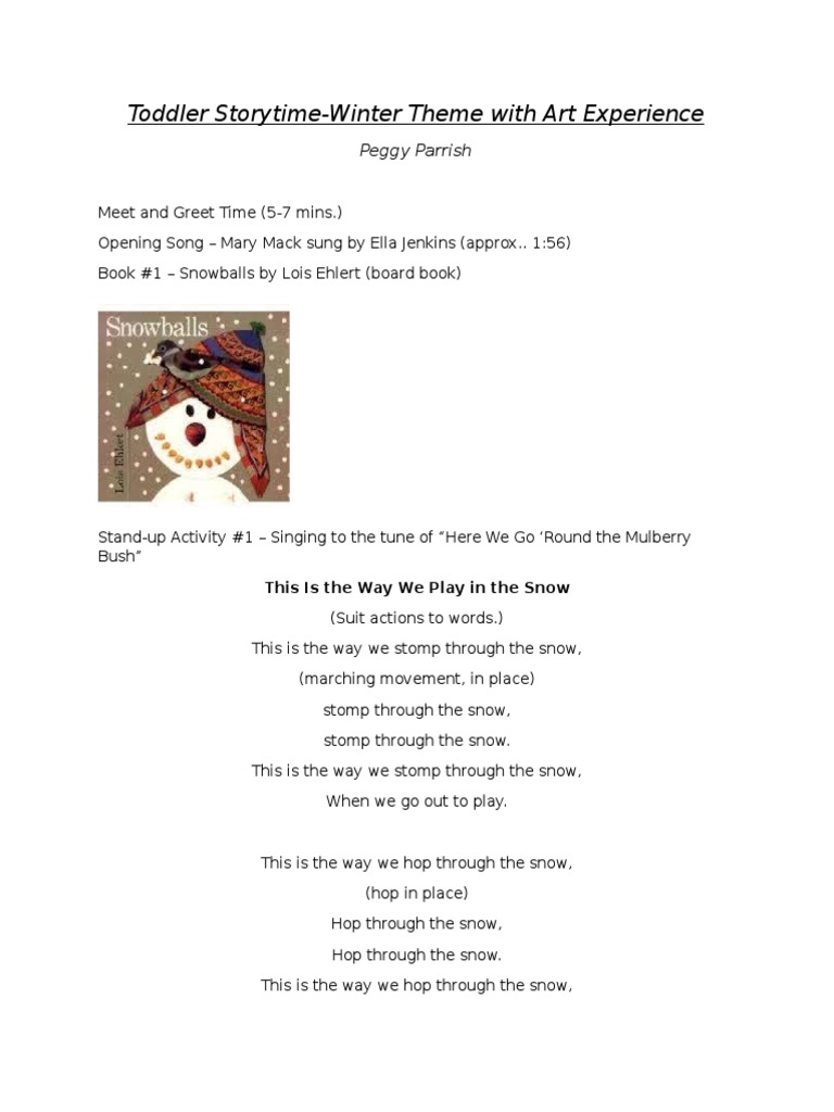 Toddler Storytime | PDF