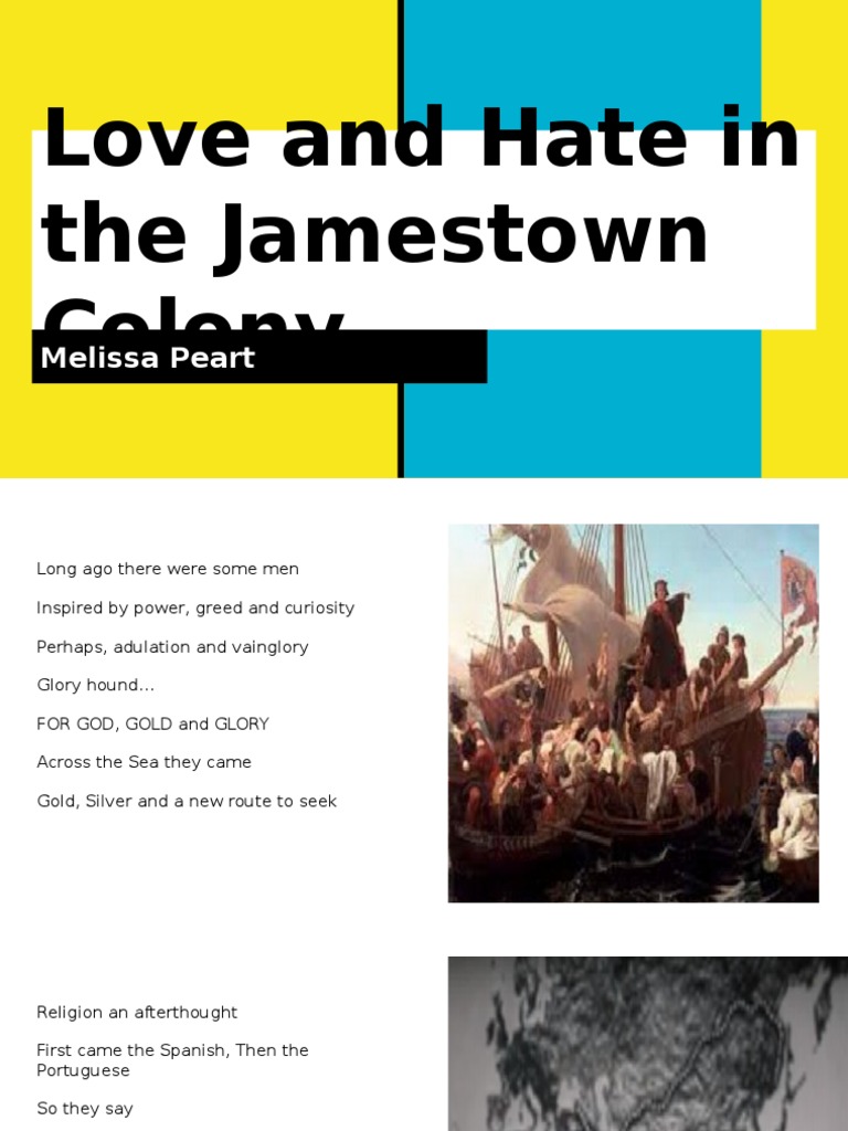 Love and Hate in The Jamestown Colony | PDF