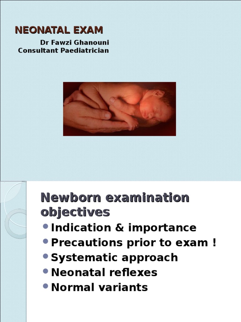 Newborn Examination | PDF | Science & Mathematics