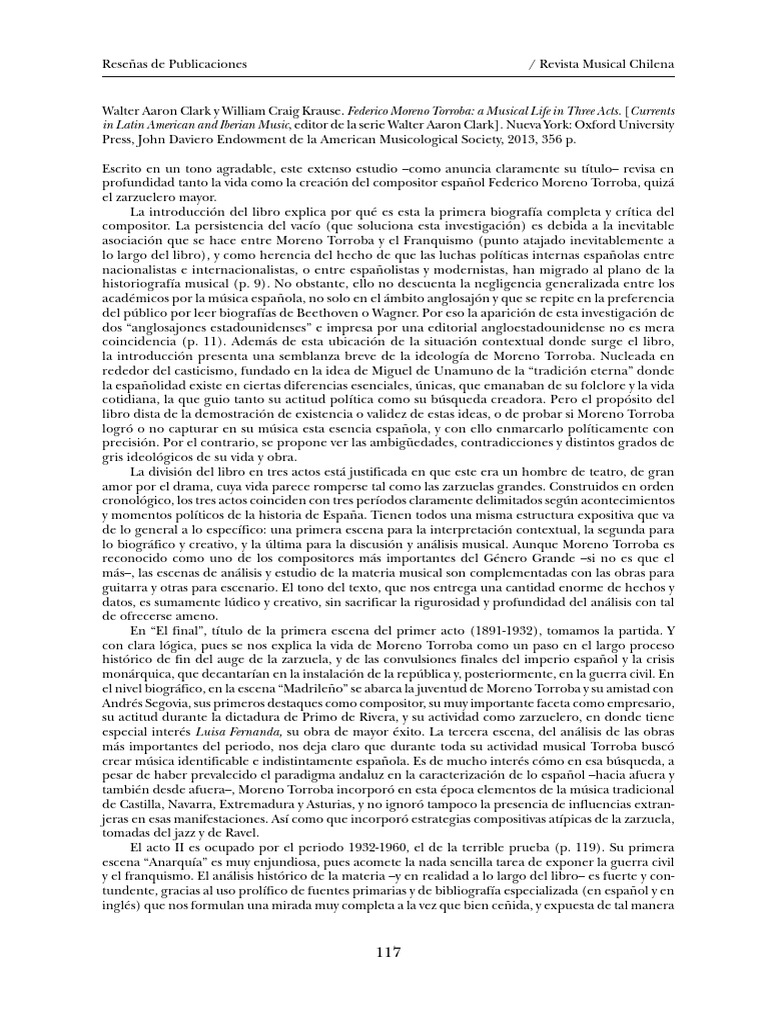 Walter Aaron Clark y William Craig Krause | PDF | Teatro musical | España