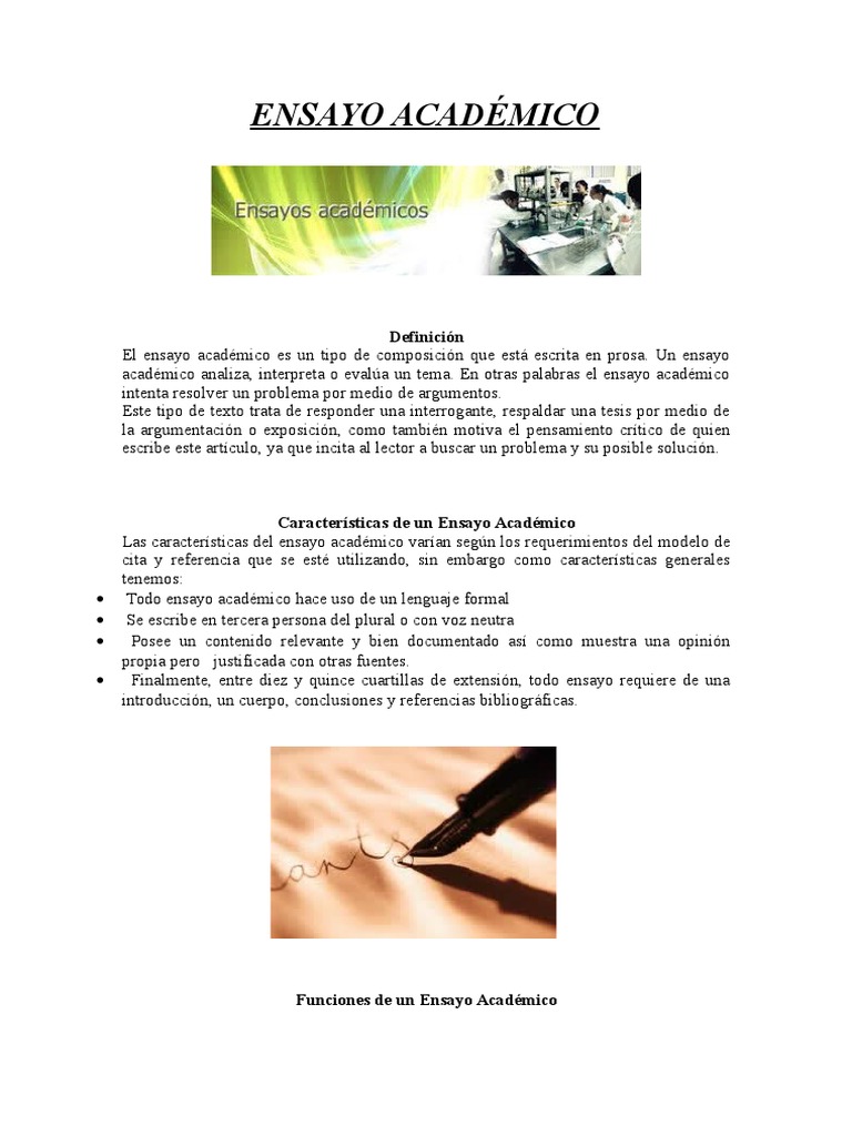 Ensayo Académico Ensayos México