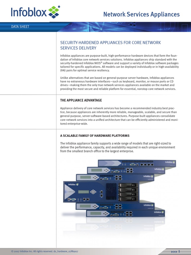 8 Infoblox Appliances | PDF | Domain Name System | Computer Network