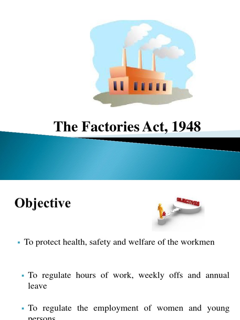 Factories Act, 1948 | PDF | Factory | Inspector