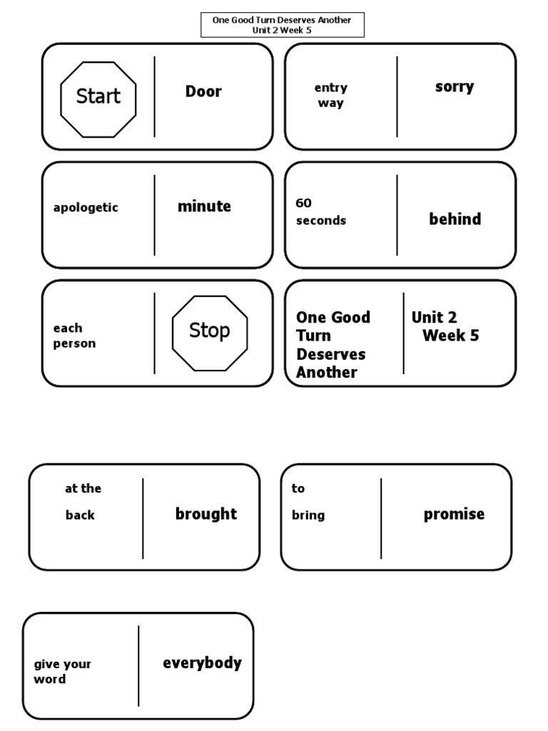 One Good Turn Deserves Another Guide | PDF