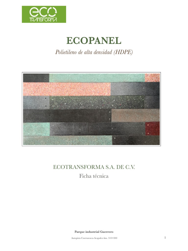 Ficha Tecnica Ecopanel | PDF