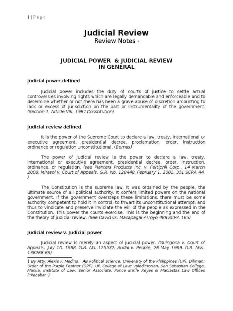 Judicial Review | PDF