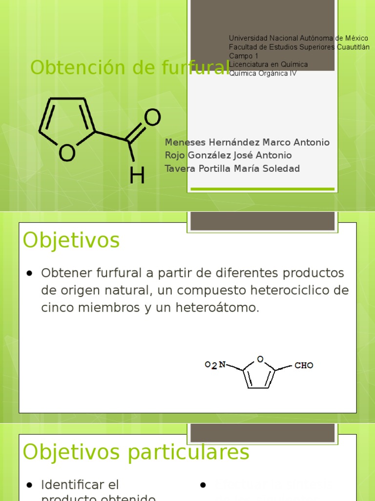Obtención de Furfural | PDF | Alcohol | Agua