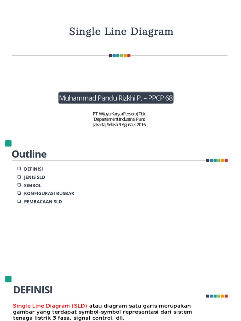 Pengantar Single Line Diagram (SLD) | PDF