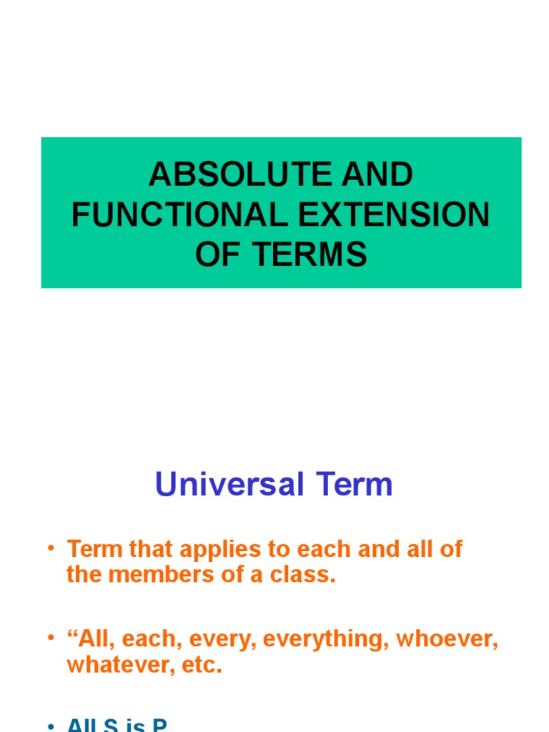 Types and Extensions of Terms | PDF